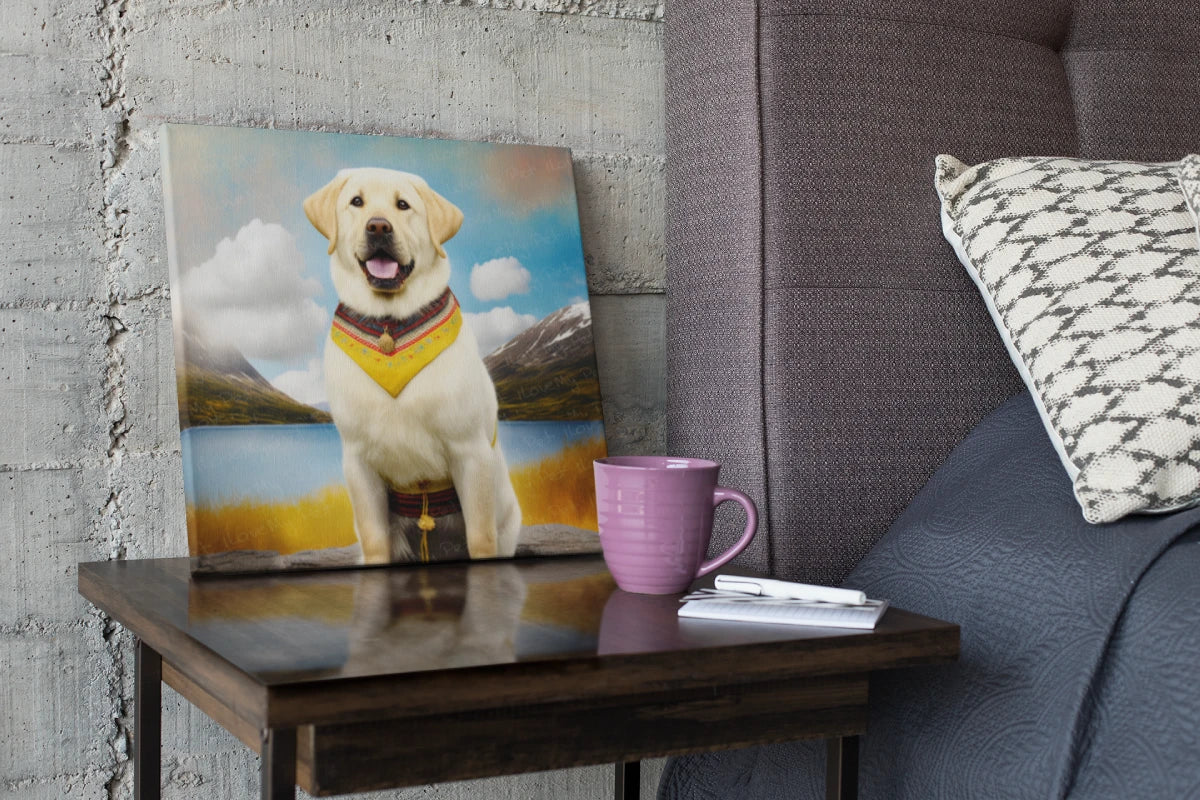 Newfoundland Sunshine Yellow Labrador Wall Art Poster