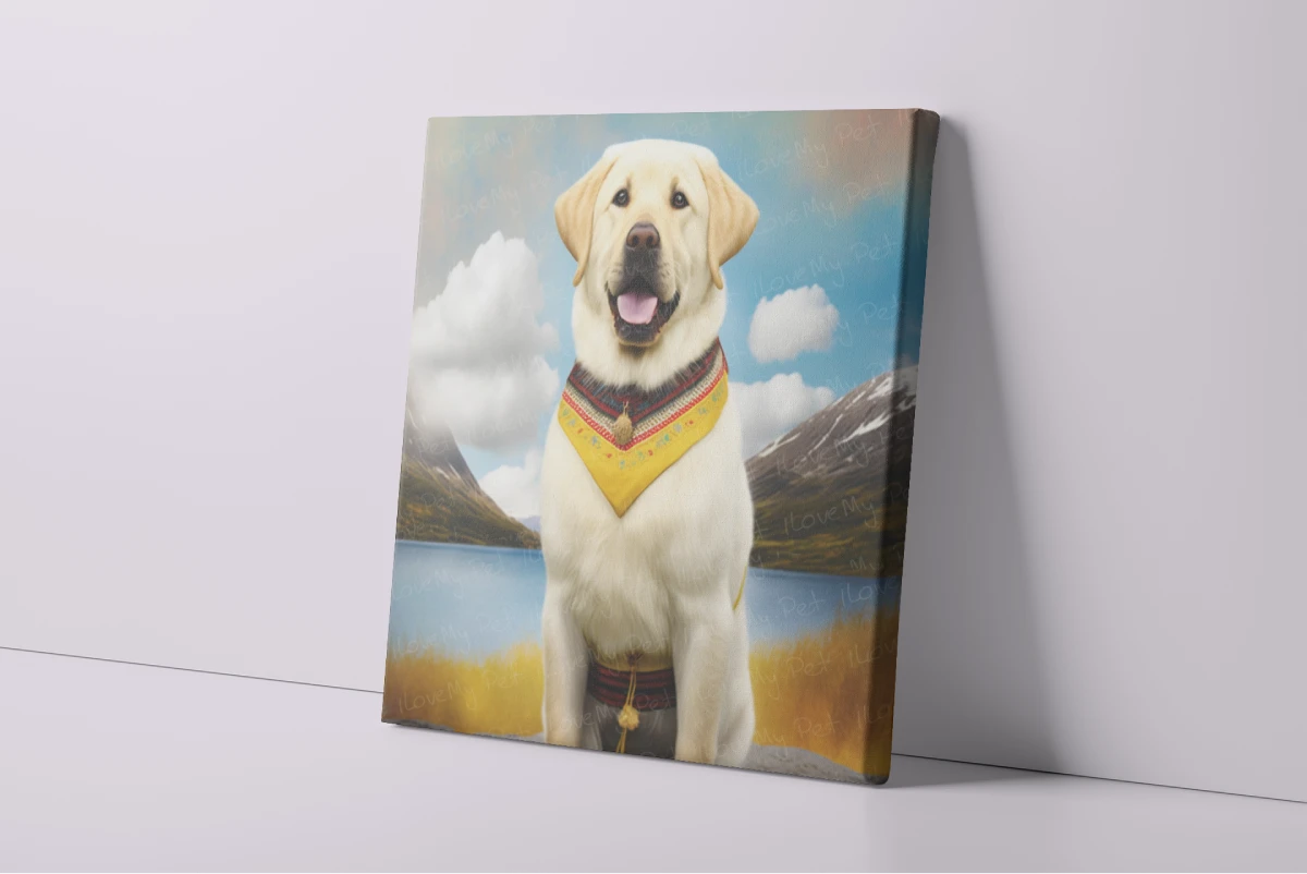Newfoundland Sunshine Yellow Labrador Wall Art Poster