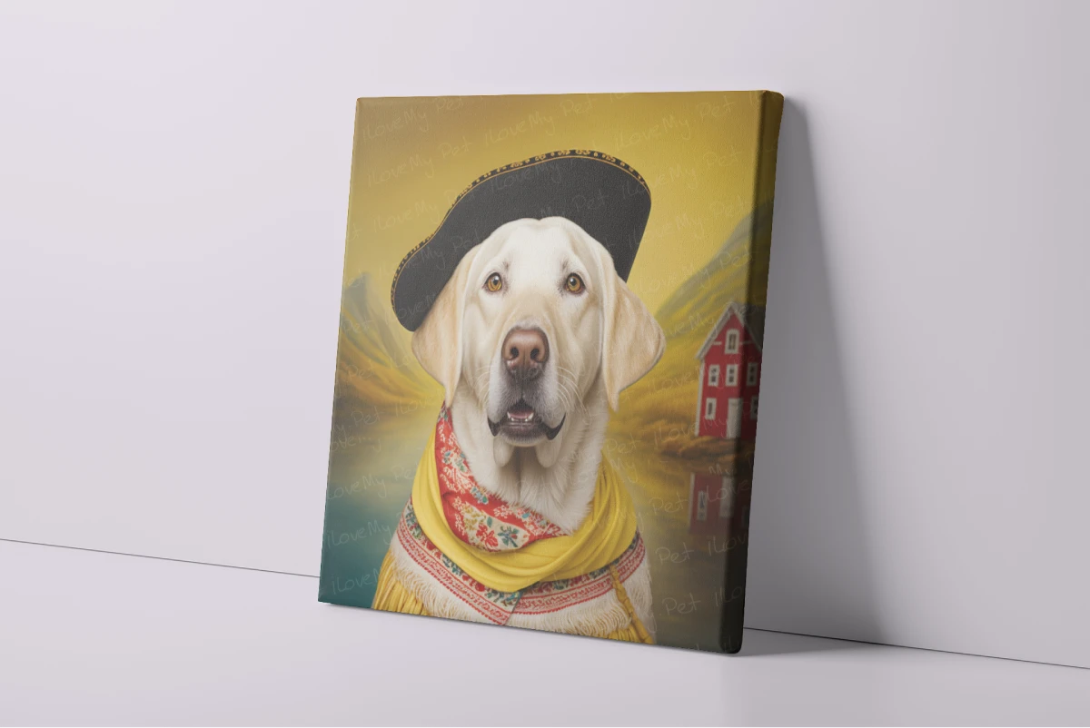 Renaissance Canine Yellow Labrador Wall Art Poster