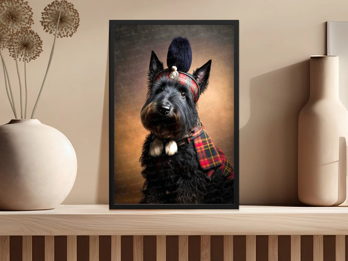 Scottie Dog Wall Art - Balmoral Baddie Scottie Dog Wall Art Poster