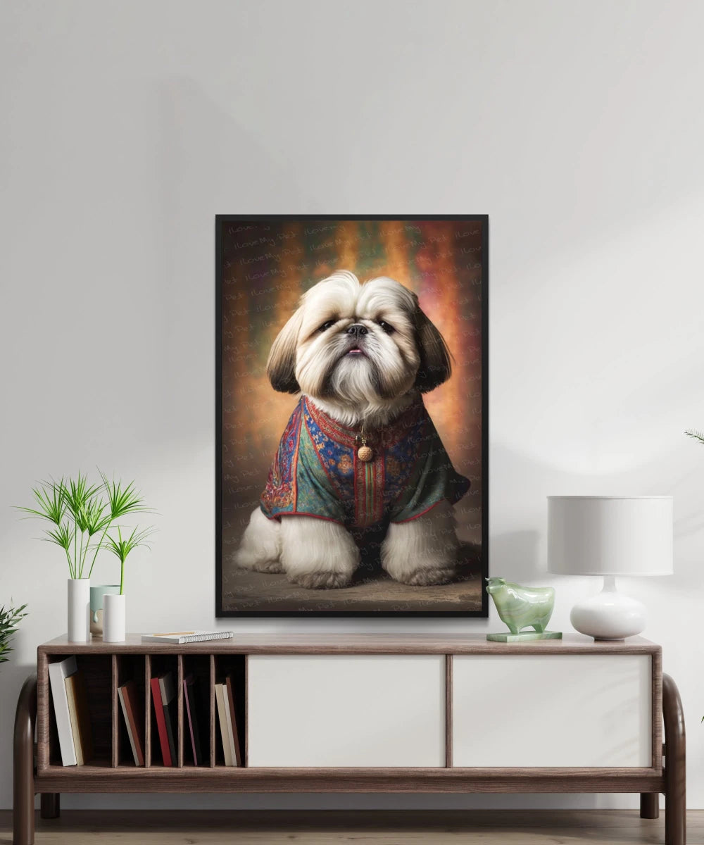 Shih Tzu Wall Art - Regal Rufflections Shih Tzu Wall Art Poster