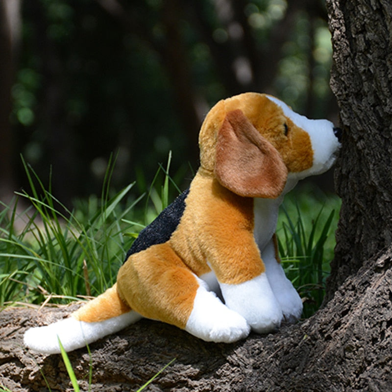 Realistic Beagle Love Stuffed Animal Plush Toy