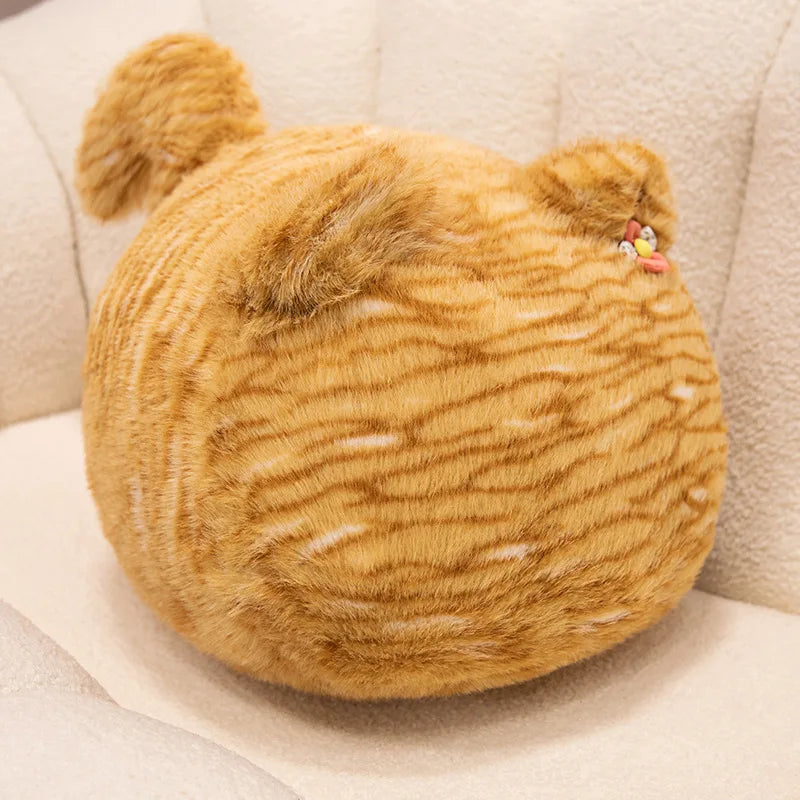 Chonky Fat Tabby Cat Shaped Plush Toy Pillows