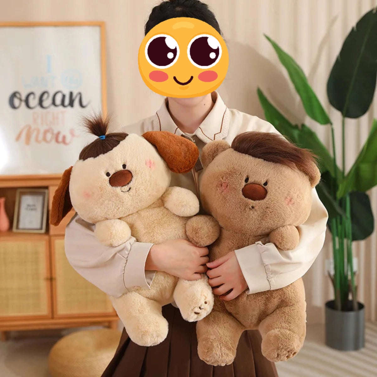 Comb Me Please Bloodhound Stuffed Animal Plush Toy