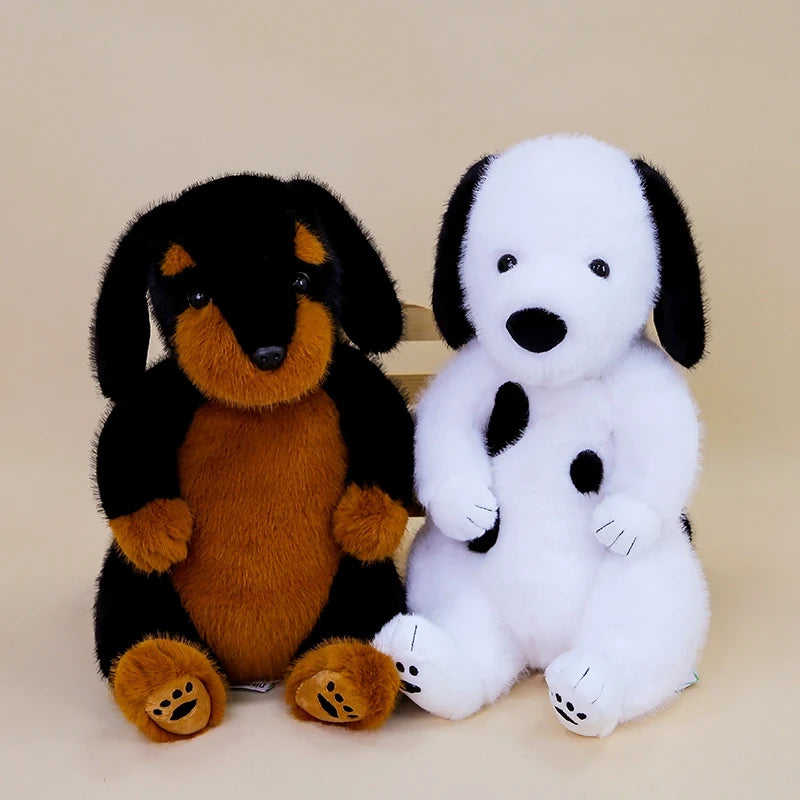 Cutest Large Sitting Rottweiler Stuffed Animal Plush Toy