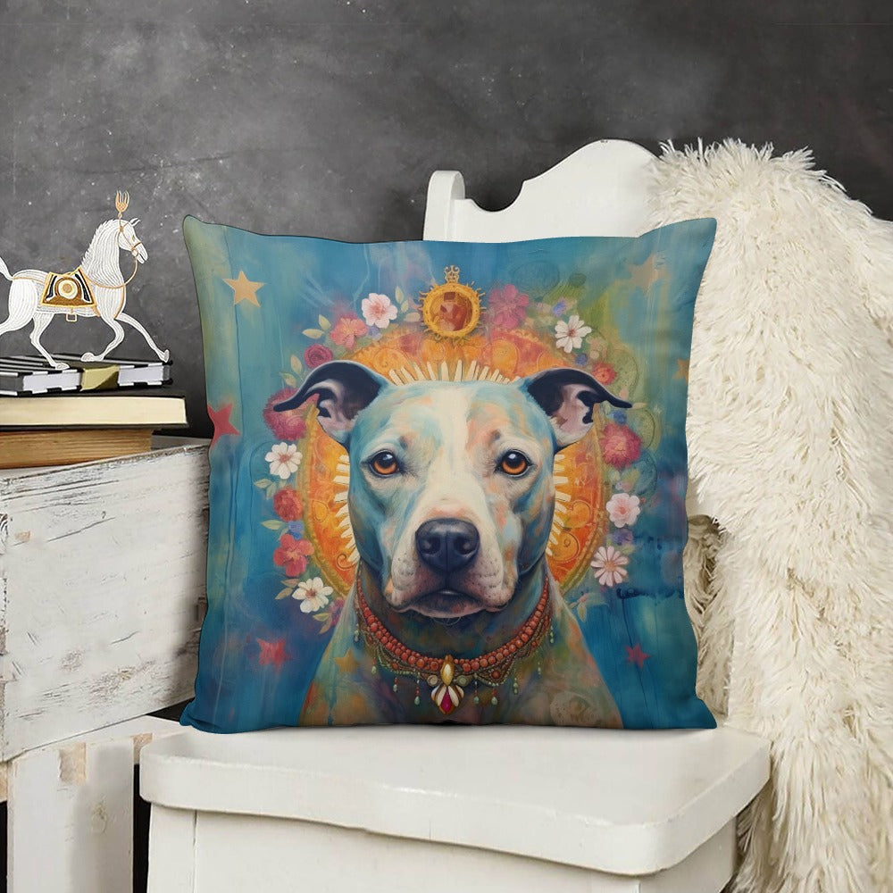 Divine Gaze Pit Bull Plush Pillow Case