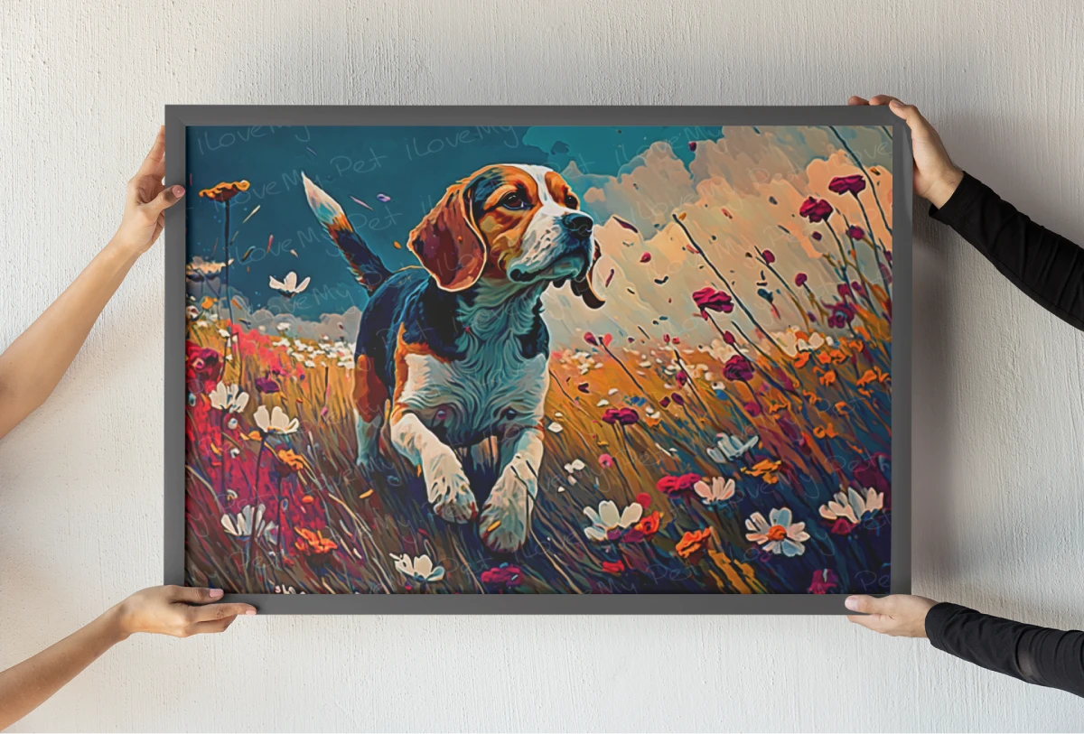 Enchanted Dreamscape Beagle Wall Art Poster