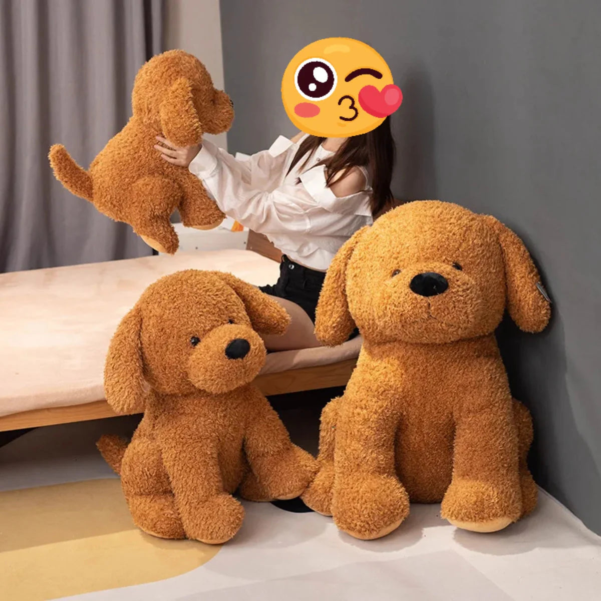 Fuzzy Rhodesian Ridgeback Love Stuffed Animal Plush Toys