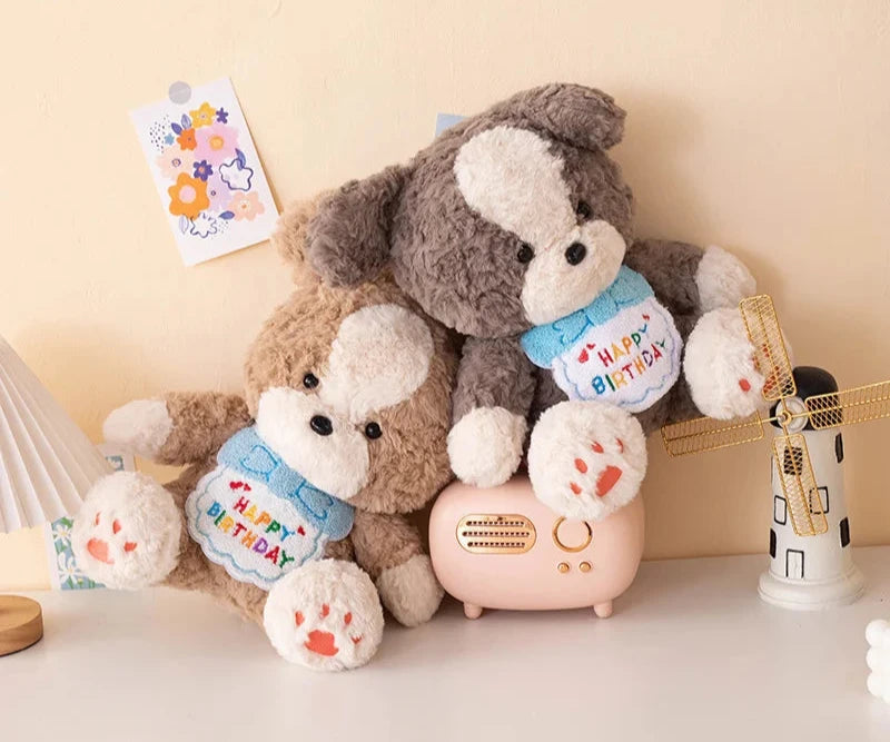 Happy Birthday Pit Bull Stuffed Animal Plush Toys