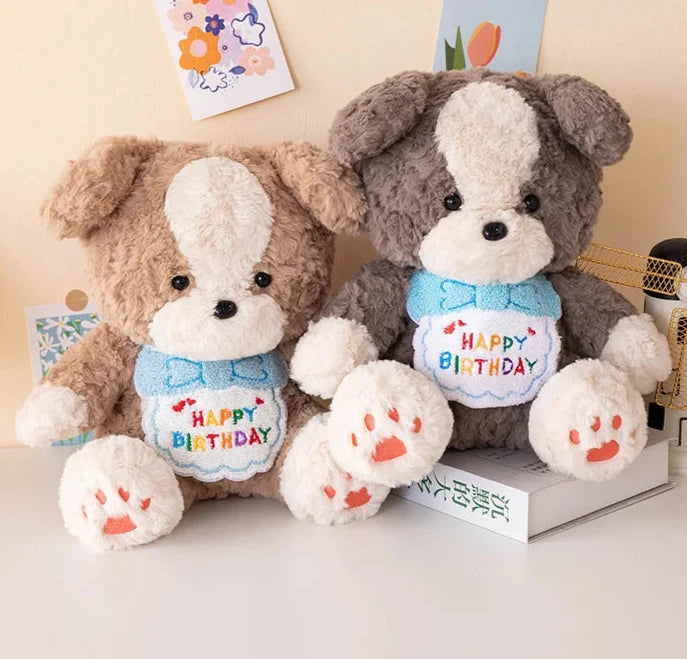 Happy Birthday Pit Bull Stuffed Animal Plush Toys