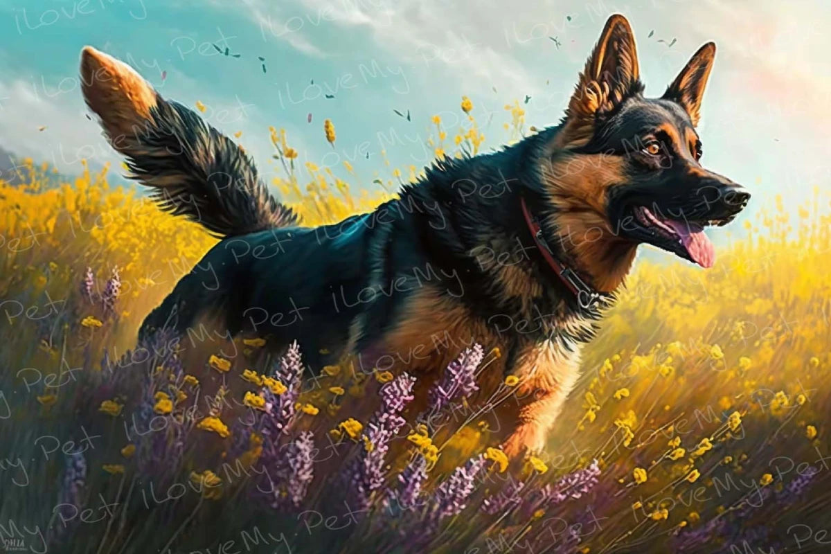 German Shepherd Wall Art - Majestic Grace German Shepherd Wall Art Pos