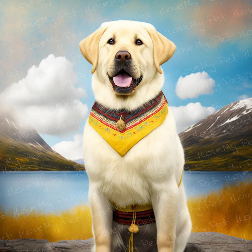 Newfoundland Sunshine Yellow Labrador Wall Art Poster