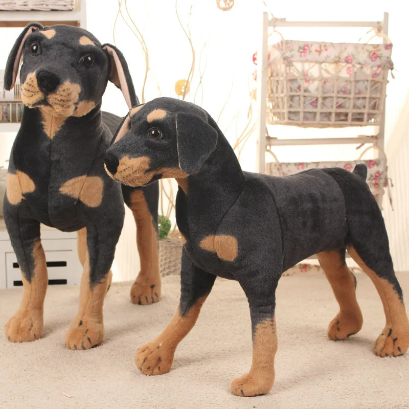 Realistic Standing Rottweiler Stuffed Animal Plush Toy (Tiny to Giant