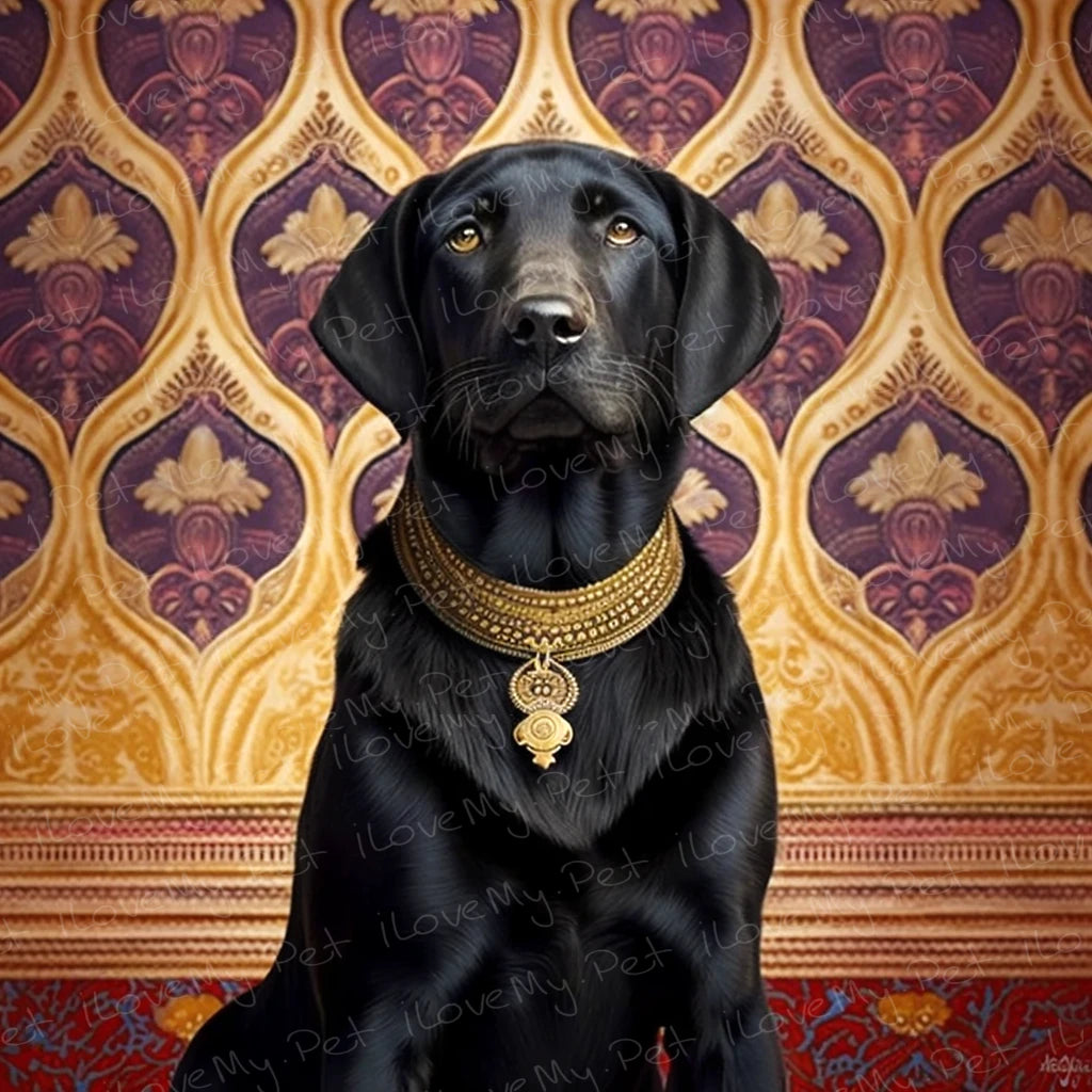 Regal Raja Black Labrador Wall Art Poster
