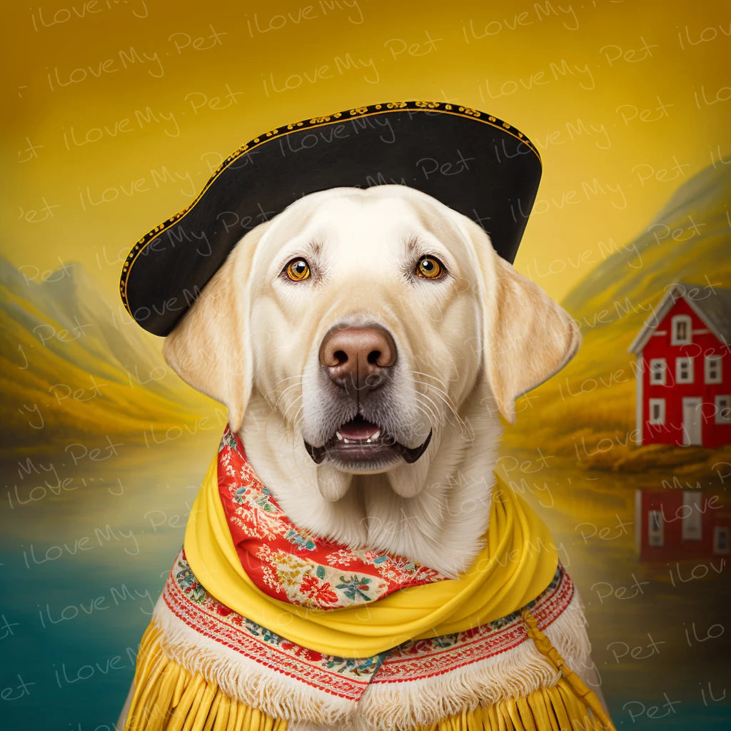Renaissance Canine Yellow Labrador Wall Art Poster