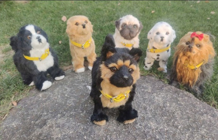 Walk, Wag and Bark Interactive Yorkie Stuffed Animal Plush Toy