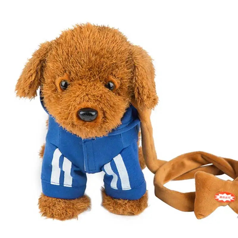 Walk, Wag and Talk Interactive Chocolate Labrador Stuffed Animal Plush
