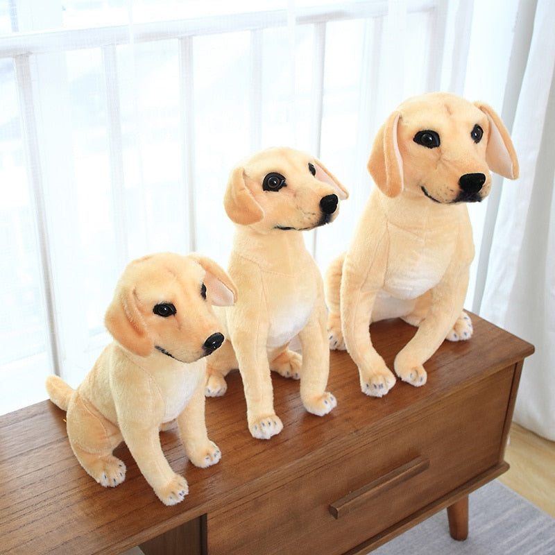Lifelike Realistic Yellow Labrador Stuffed Animal Plush Toys (XS to Gi