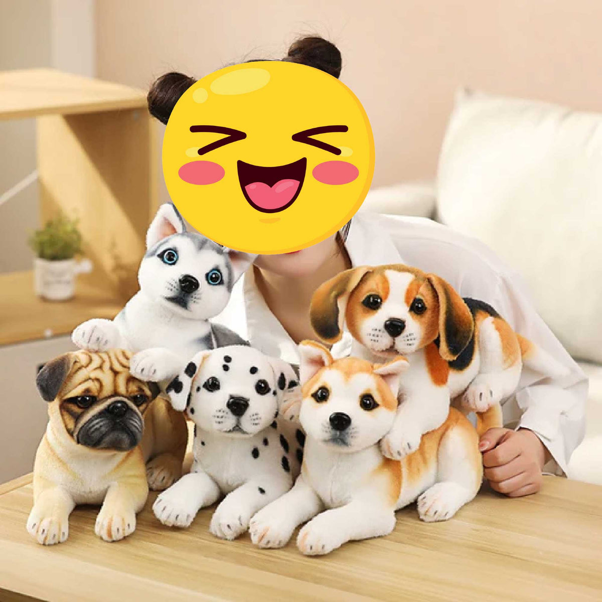 Stretching Realistic Beagle Stuffed Animal Plush Toy